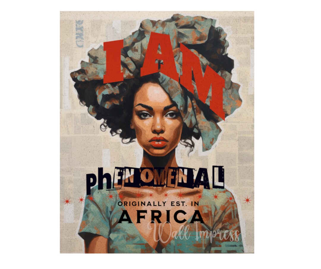 Afrocentric Wall Art, African American Artwork, African American ...