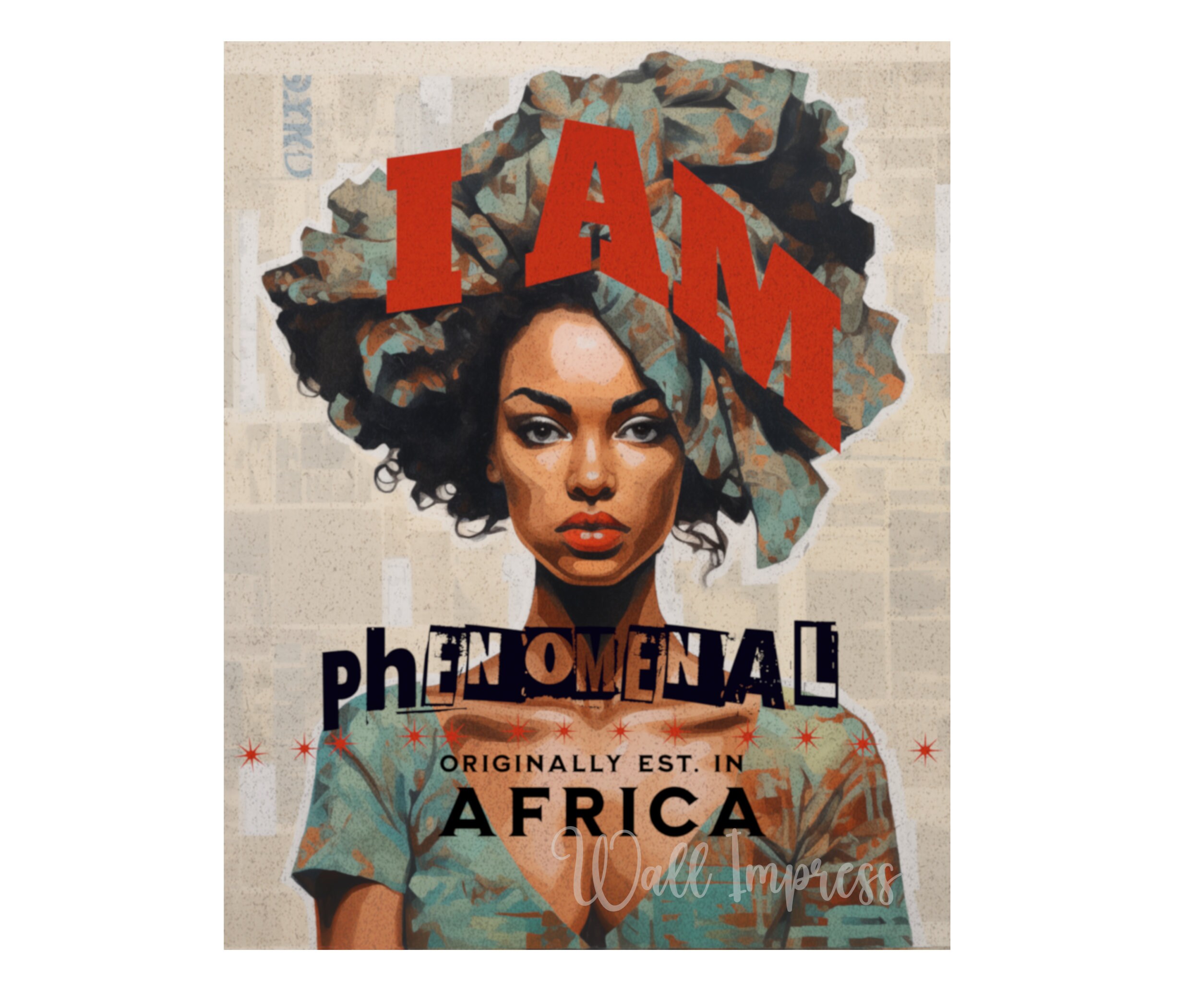 Afrocentric Wall Art, African American Artwork, African American ...