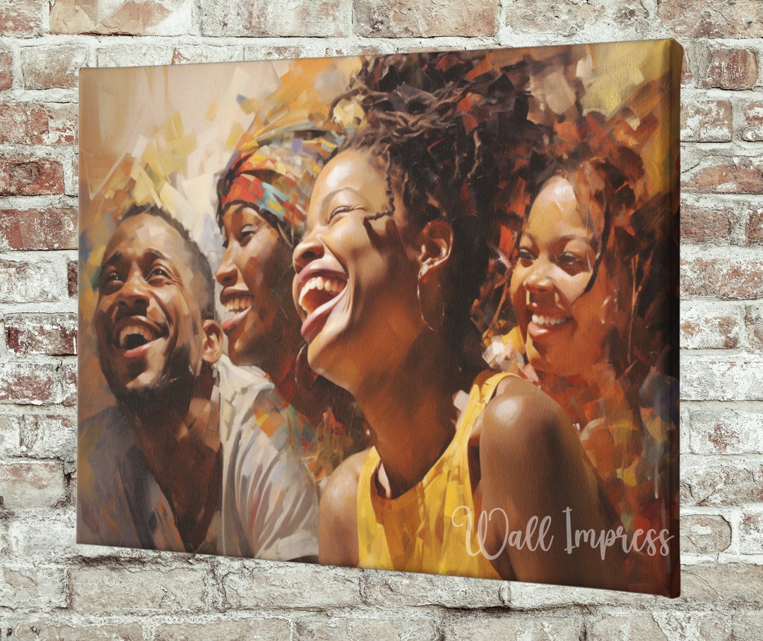 Afrocentric Wall Art, African American Culture Wall Art Canvas Print ...