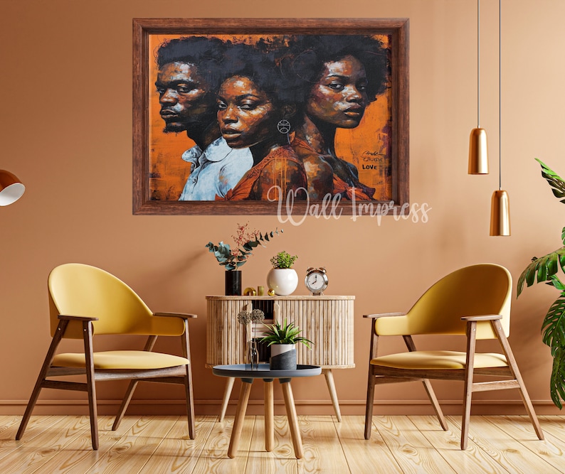 Afrocentric Wall Art, African American Culture Wall Art Canvas Print ...