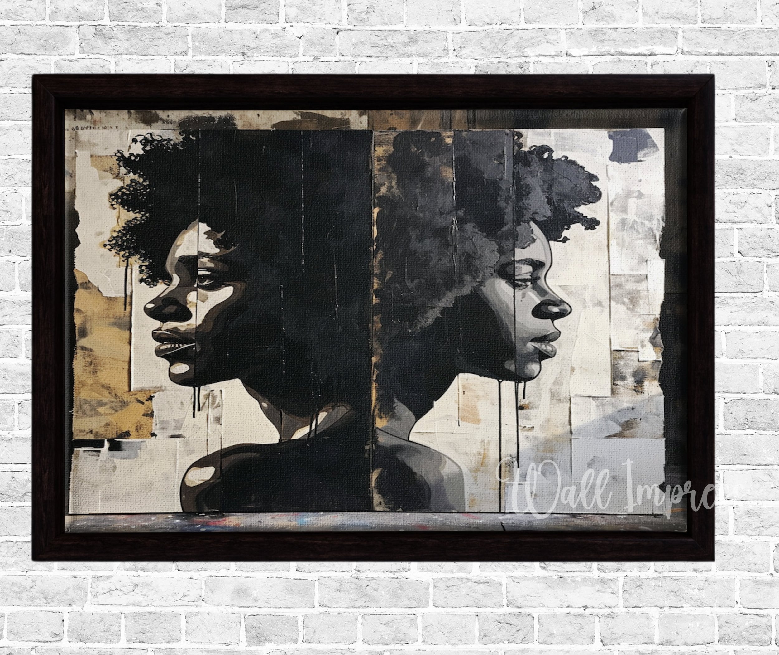 Afrocentric Artwork, Afrocentric Wall Art, African American Woman Wall ...