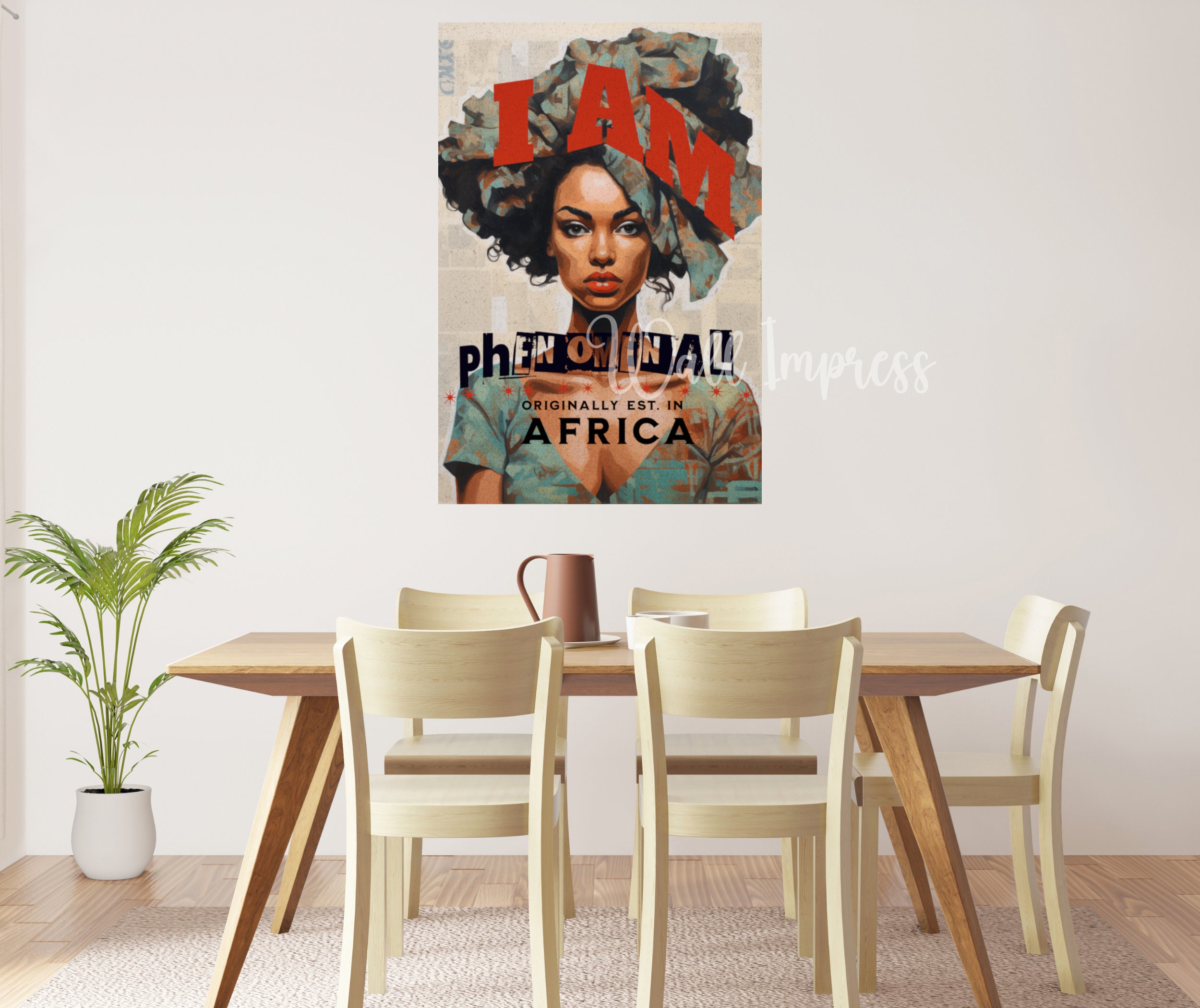 Afrocentric Wall Art, African American Artwork, African American ...
