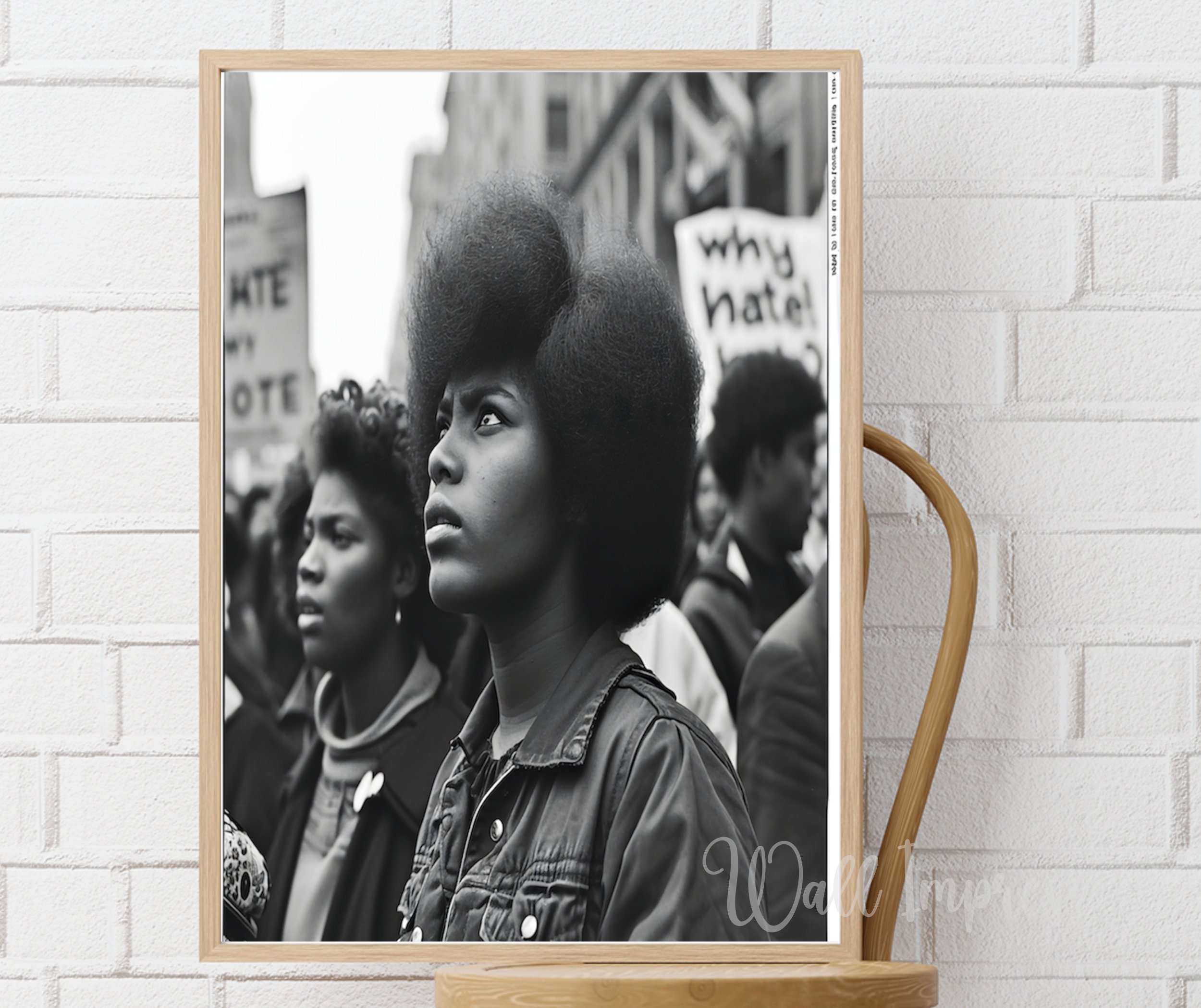 African American Posters Afrocentric Artwork Black Woman Historic ...