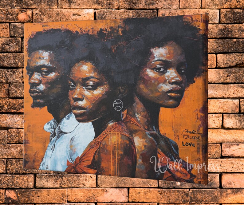 Afrocentric Wall Art, African American Culture Wall Art Canvas Print ...