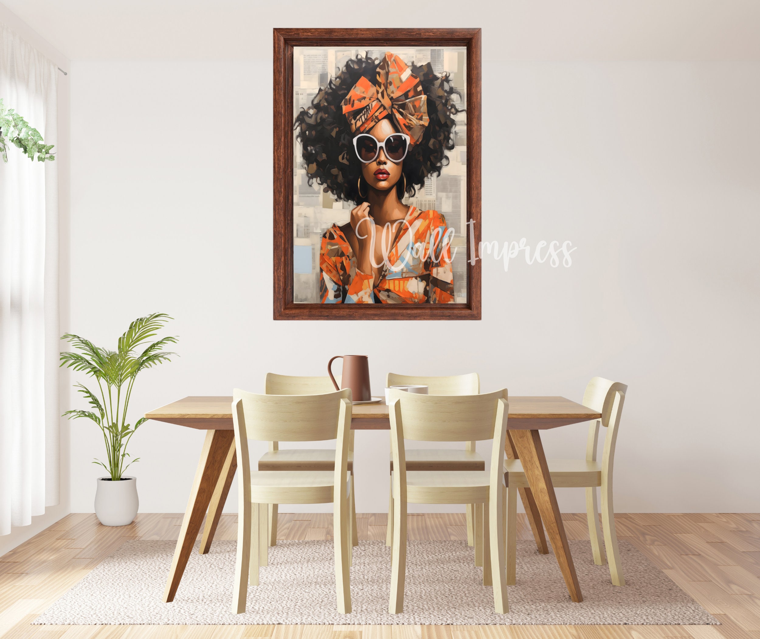 Afrocentric Wall Art, African American Artwork, African American ...
