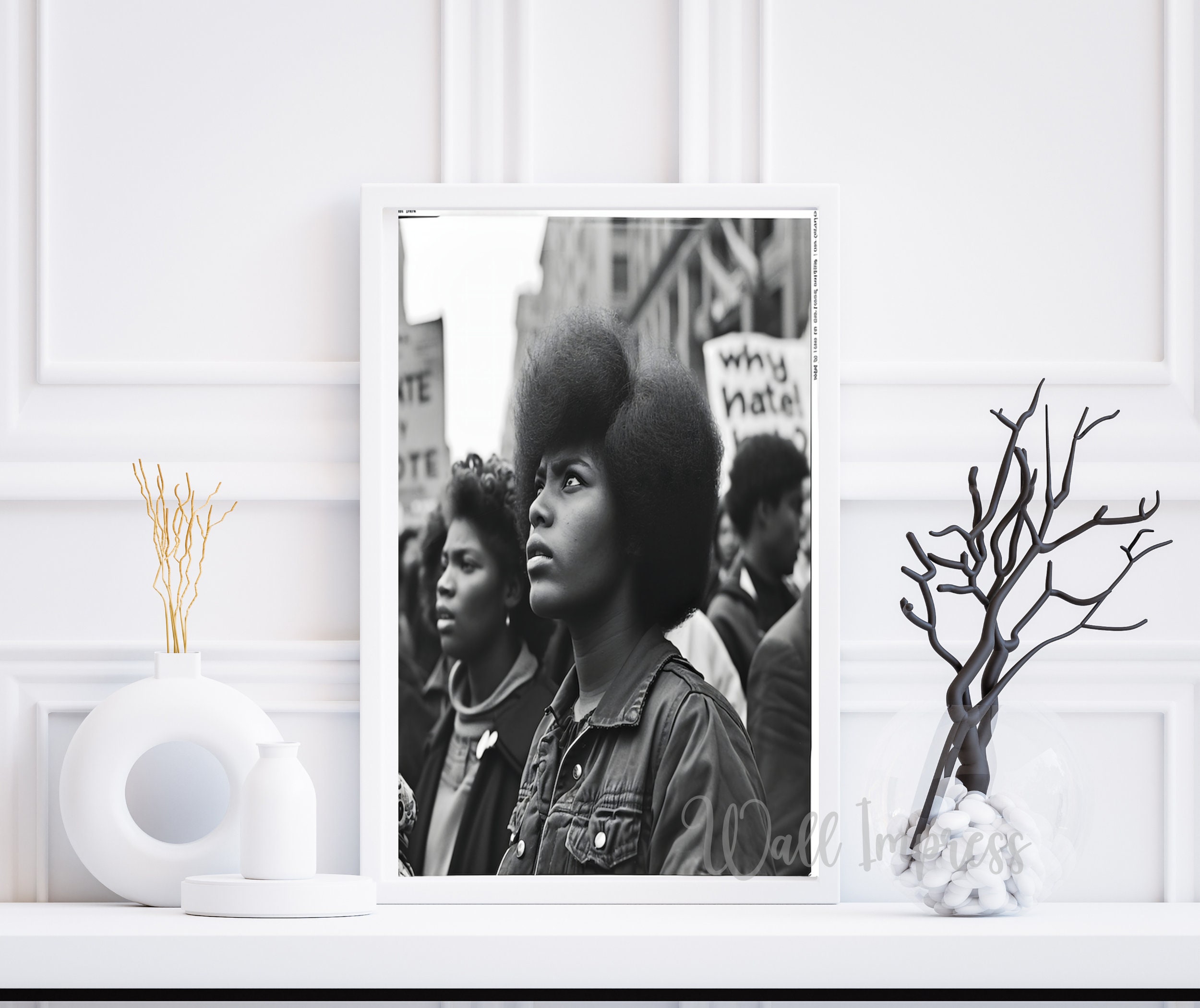 African American Posters Afrocentric Artwork Black Woman Historic ...