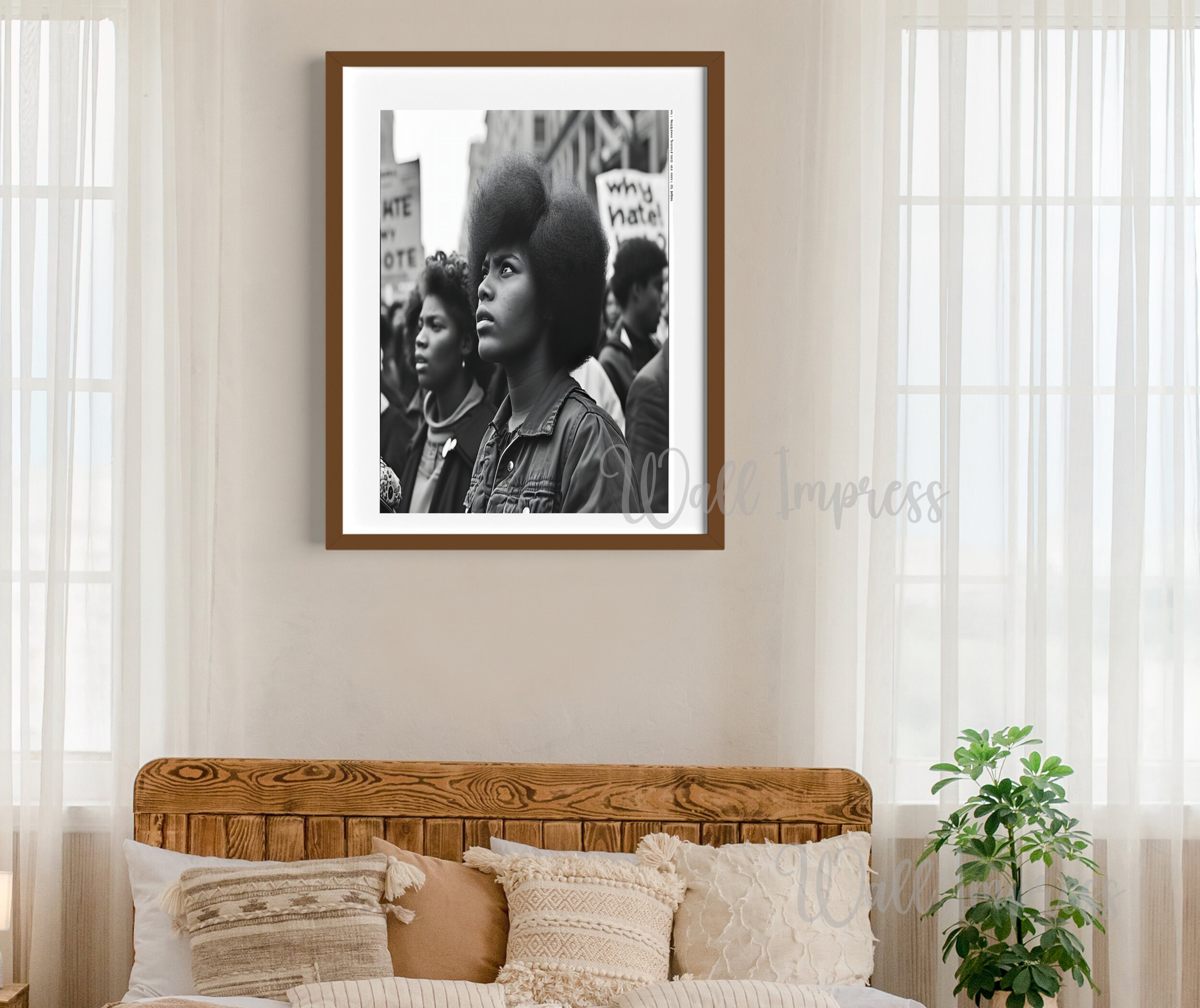 African American Posters Afrocentric Artwork Black Woman Historic ...