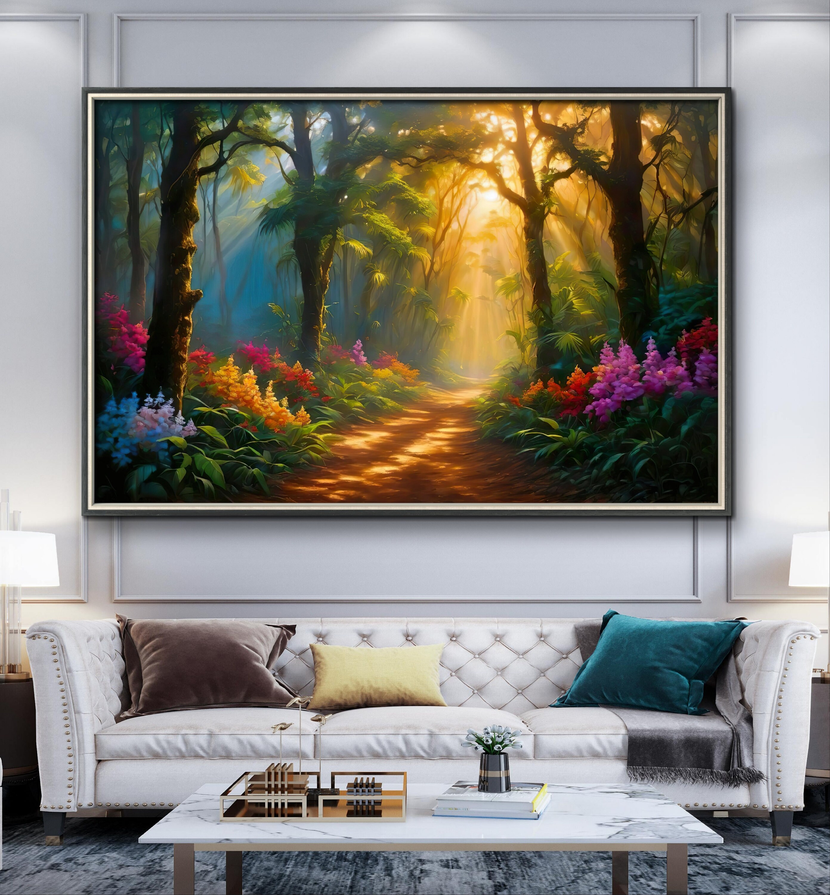 Printable of a Beautiful Nature Scenery Painting Digital - Etsy