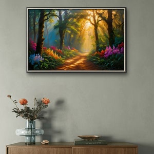 Printable of a Beautiful Nature Scenery Painting, Nature Painting ...