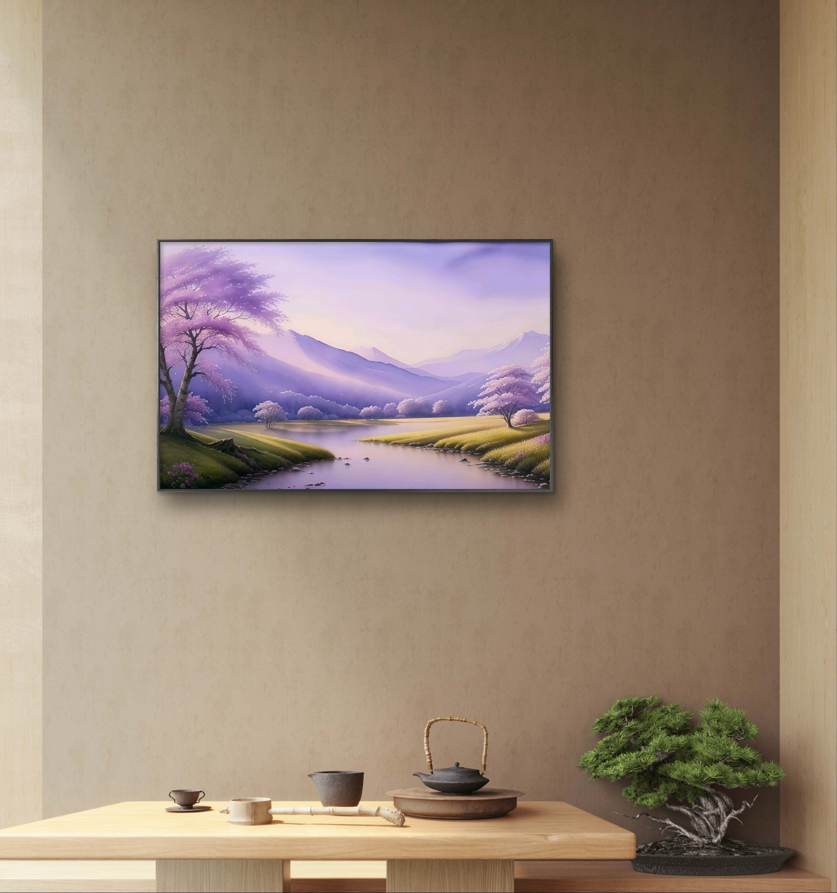 Printable of a Beautiful Nature Scenery Painting Watercolor - Etsy