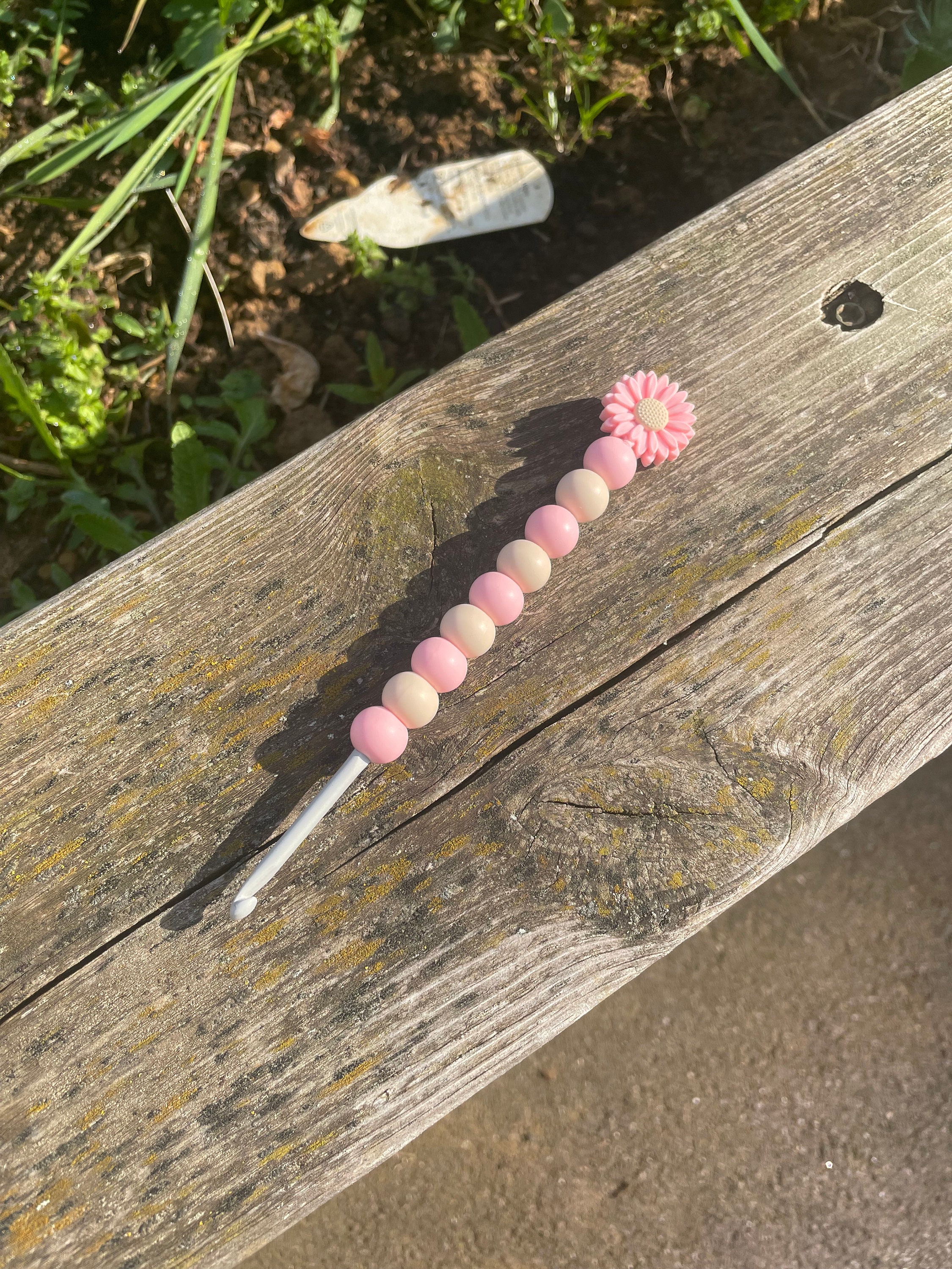 Pink Beaded Crochet Hooks, Novelty Crochet Hooks, Crochet Hooks Made to ...