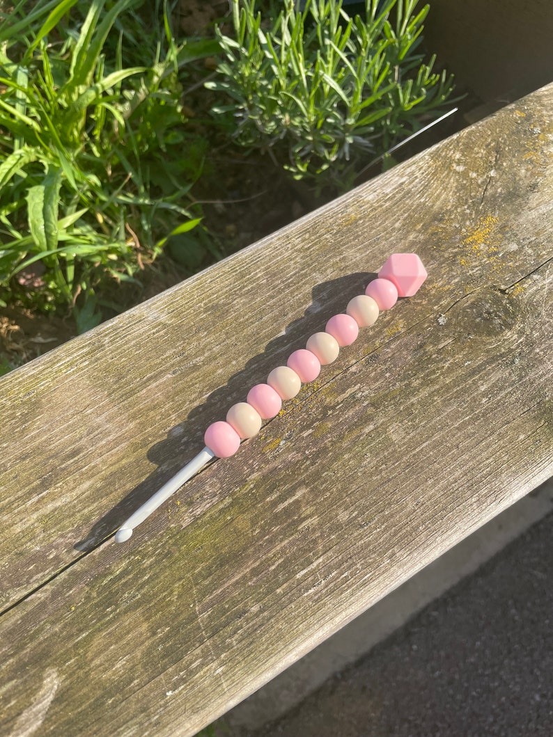 Pink Beaded Crochet Hooks, Novelty Crochet Hooks, Crochet Hooks Made to ...