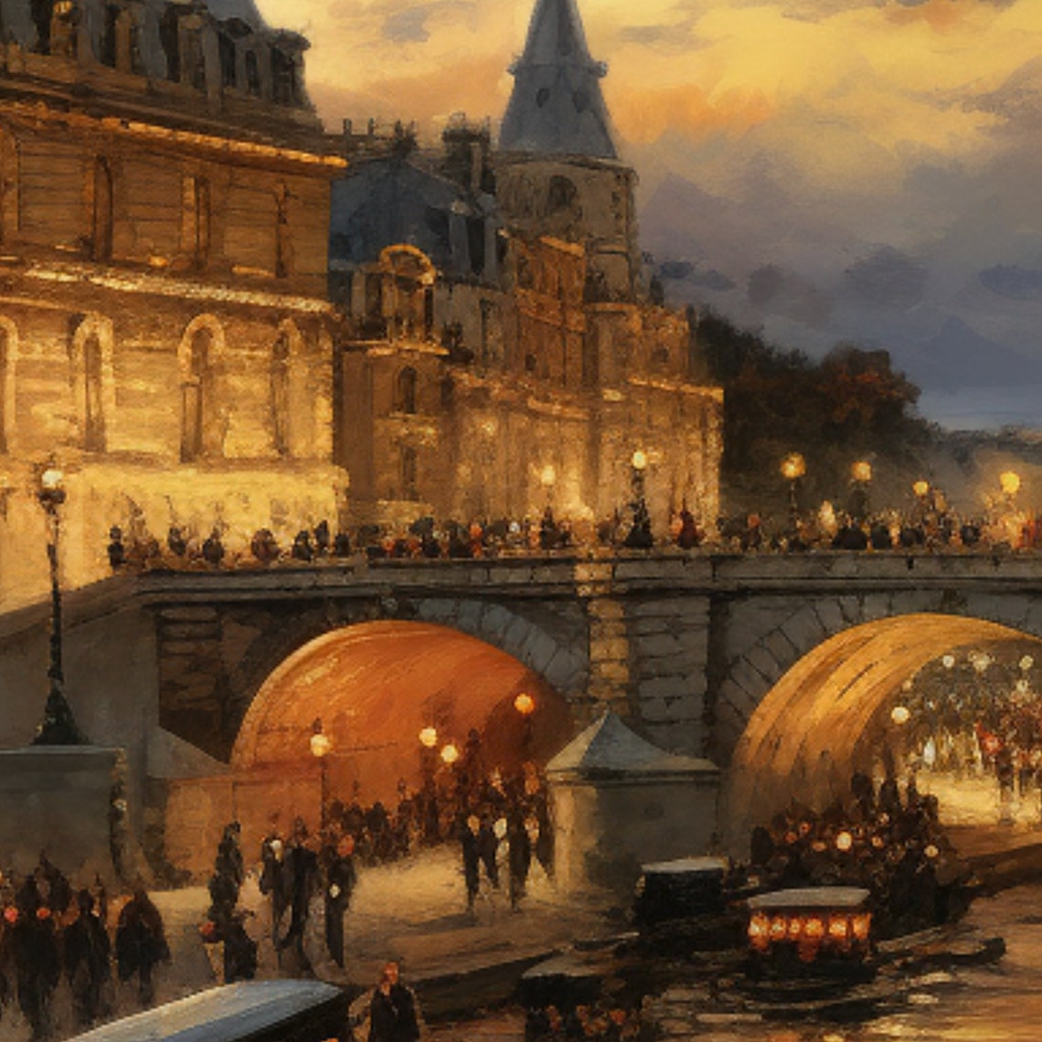 Vintage Pont Neuf Paris Printable Art - French Decor, Nostalgic Wall ...