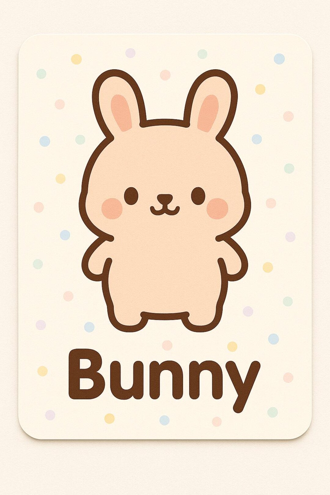 Kawaii Animal & Sweet Flashcards Set – Printable Educational Cards for ...