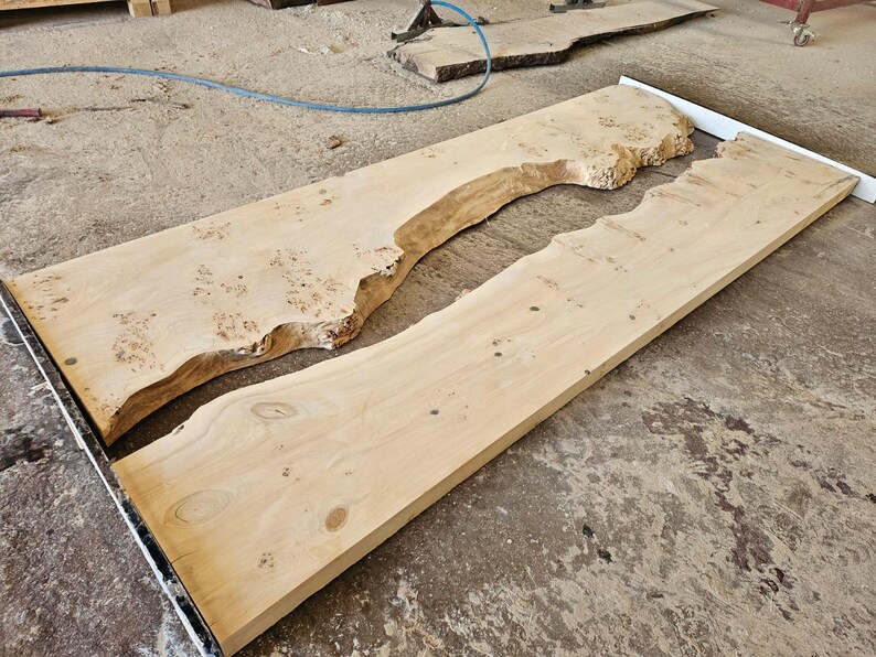 Natural Mappa Burl Wood Slab: Live Edge Rustic Lumber for Epoxy Tables ...