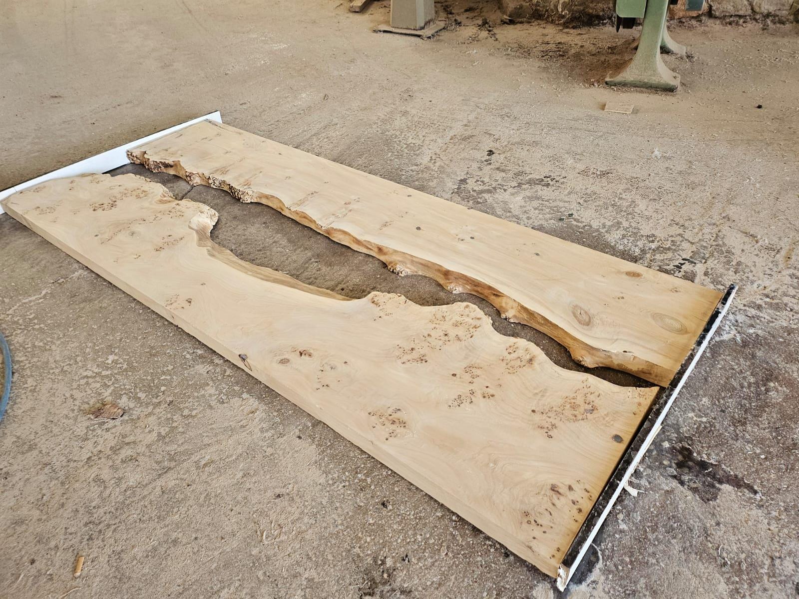 Natural Mappa Burl Wood Slab: Live Edge Rustic Lumber for Epoxy Tables ...