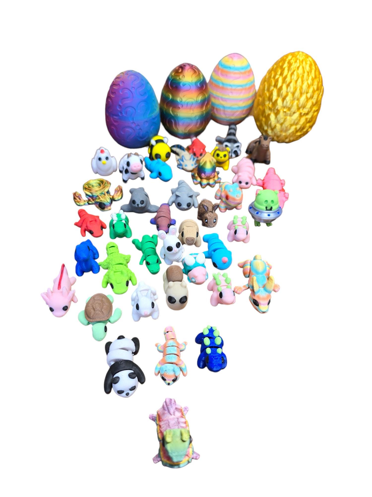 Mini Pack Figurine Articulated Fidget Creatures and Figurines With an ...