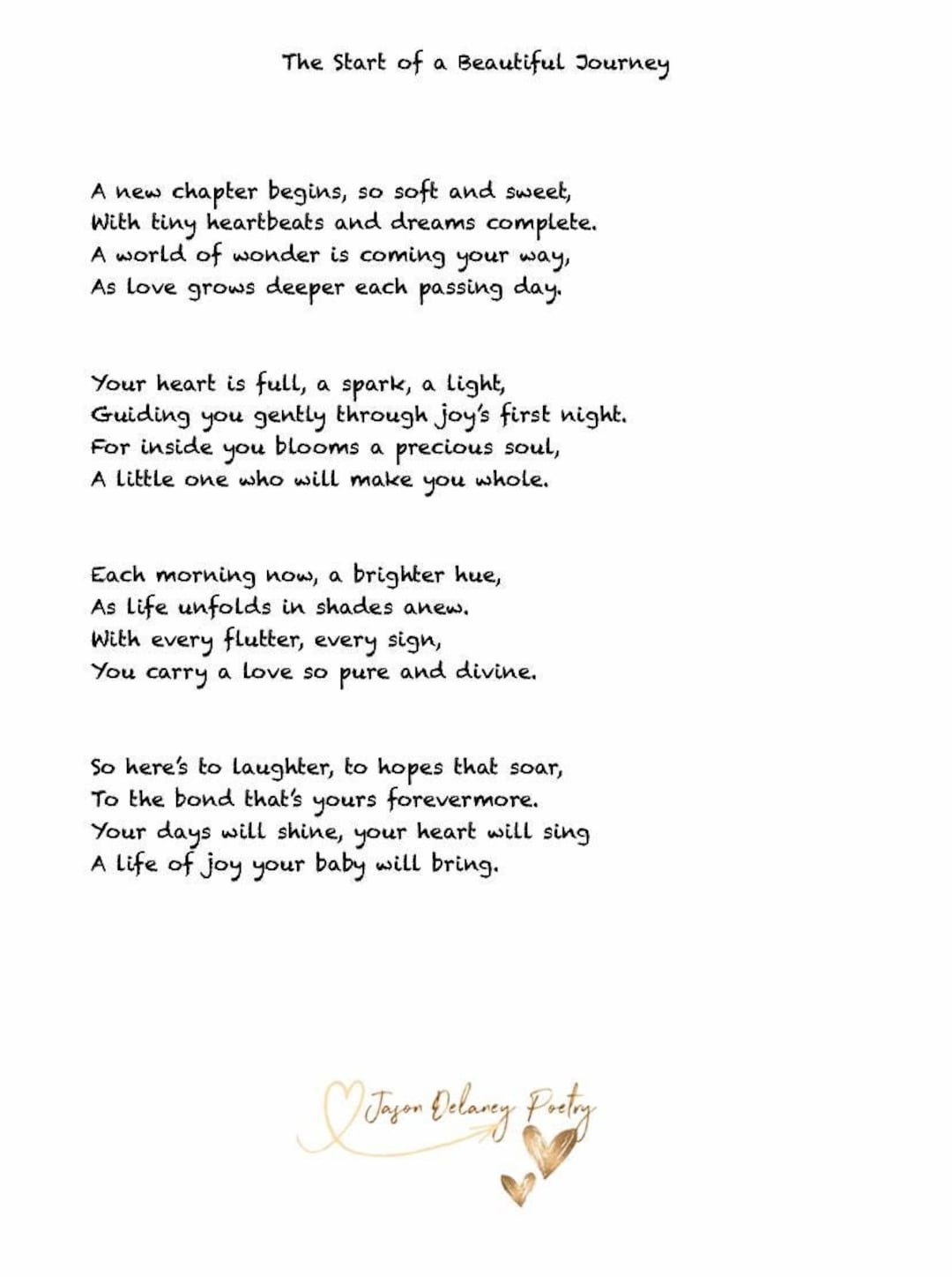 Pregnancy Poem: Motherhood Gift - Printable Poems - Etsy