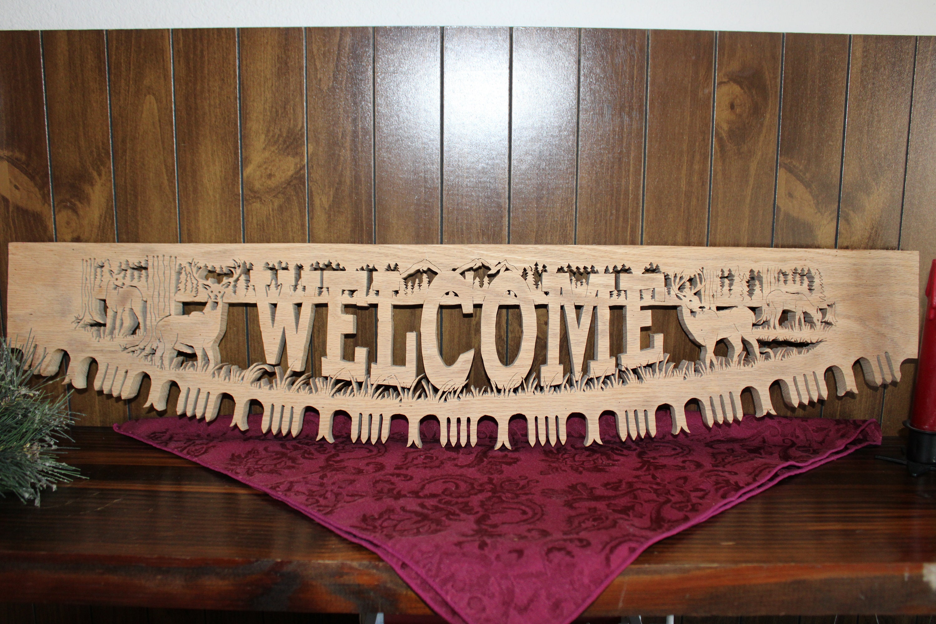 Crosscut Saw Welcome Sign - Etsy