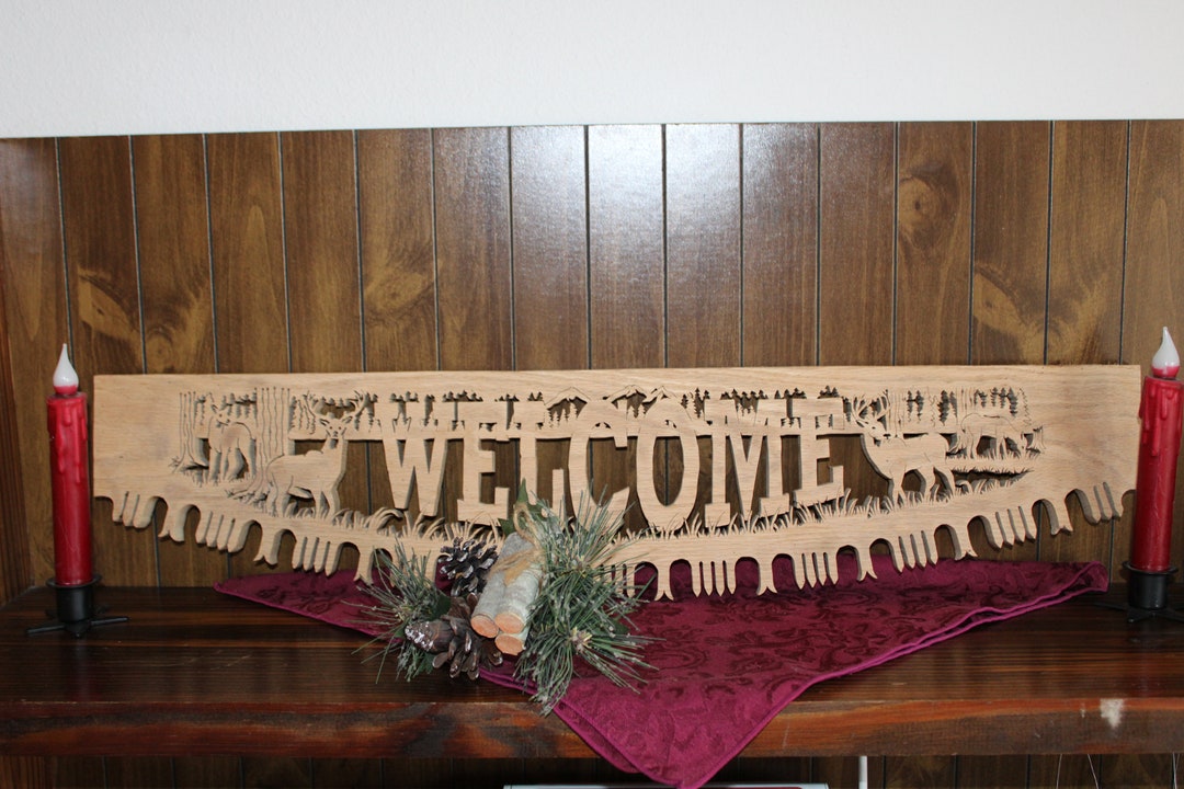Crosscut Saw Welcome Sign - Etsy