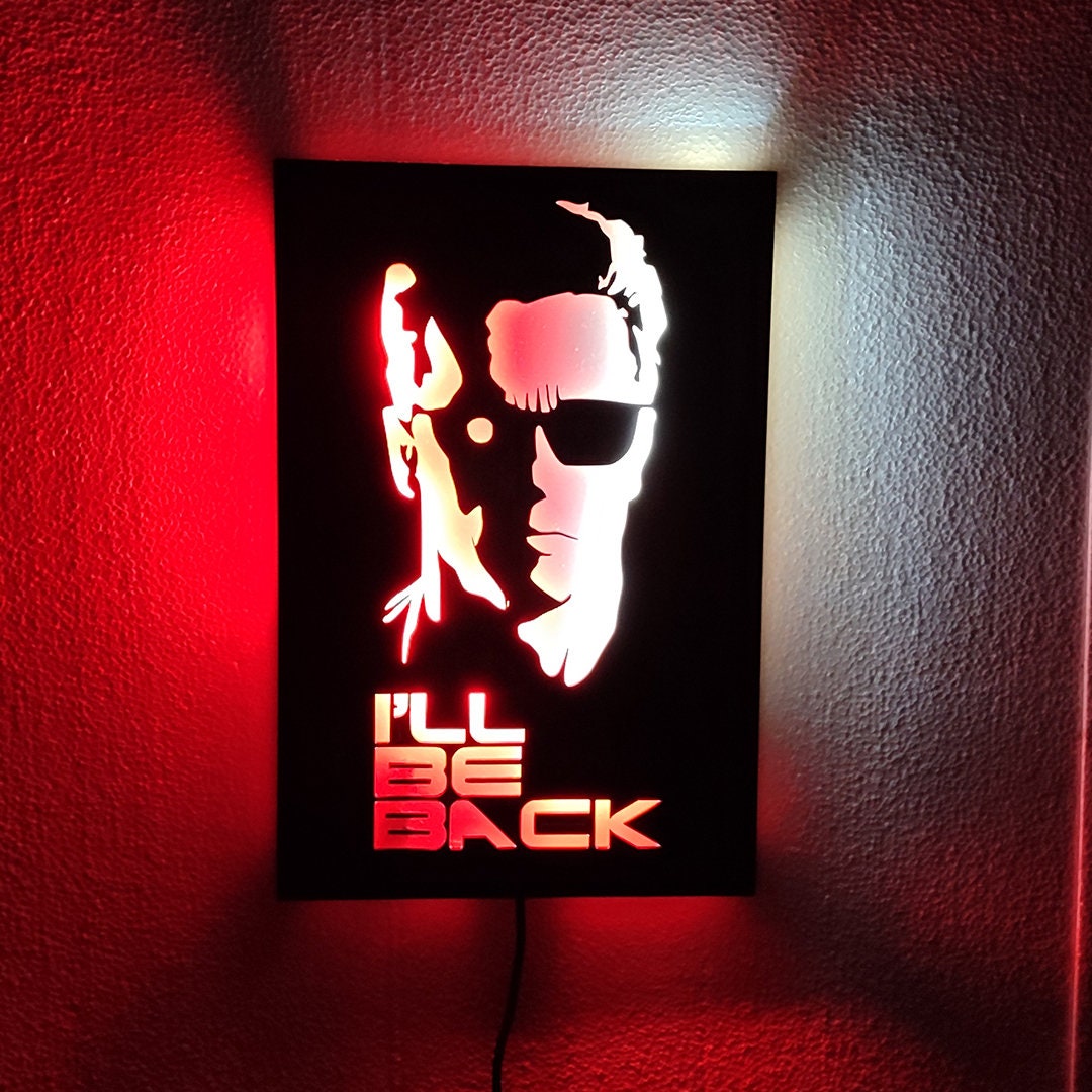 Terminator Light Movie Gift Arnold Gift Night Light Custom Night Light ...