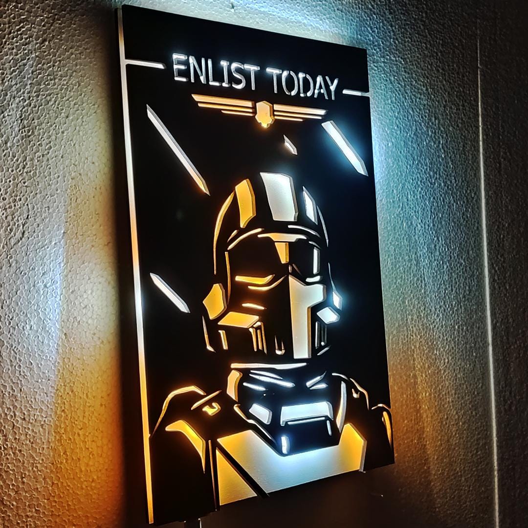 Helldiver Soldier Laser Cut File, SVG PNG JPEG Engraving, Arrowhead ...