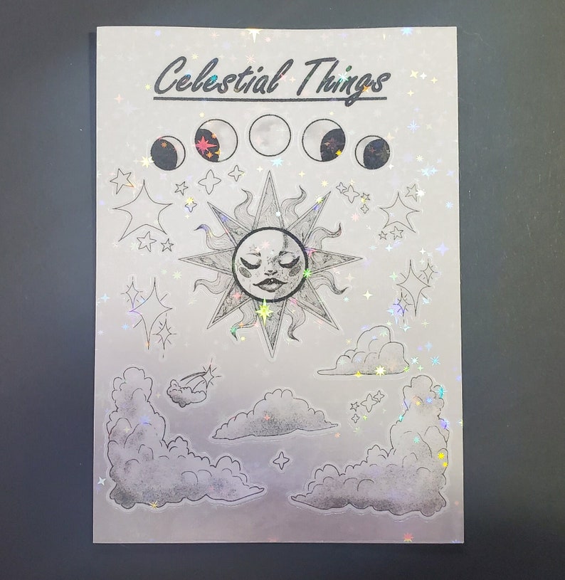 Celestial Sticker Sheet - Etsy
