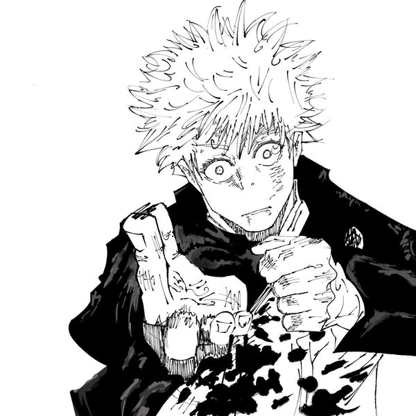 Gojo Satoru Manga Panels Etsy