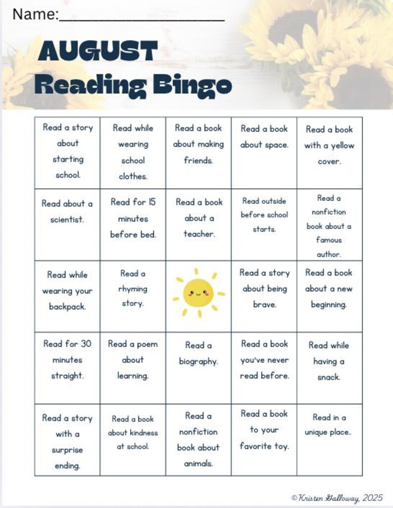 A Year of Book Bingo – 12 Months of Reading Fun - Etsy