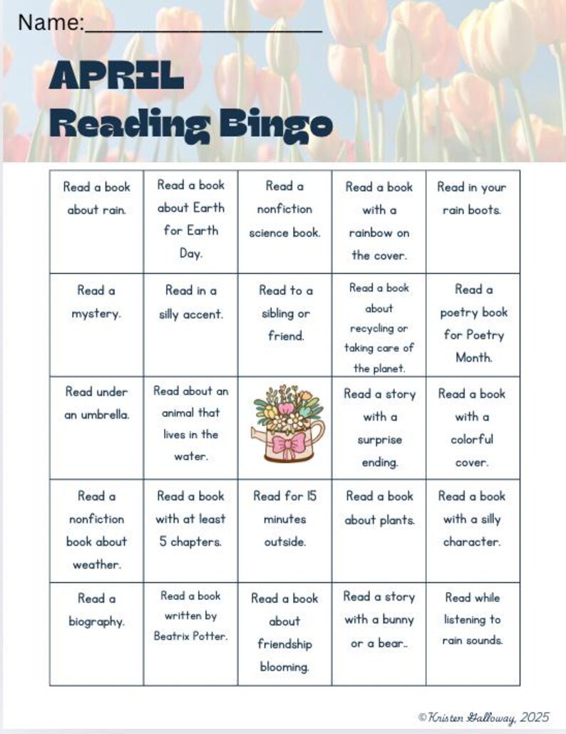 A Year of Book Bingo – 12 Months of Reading Fun - Etsy