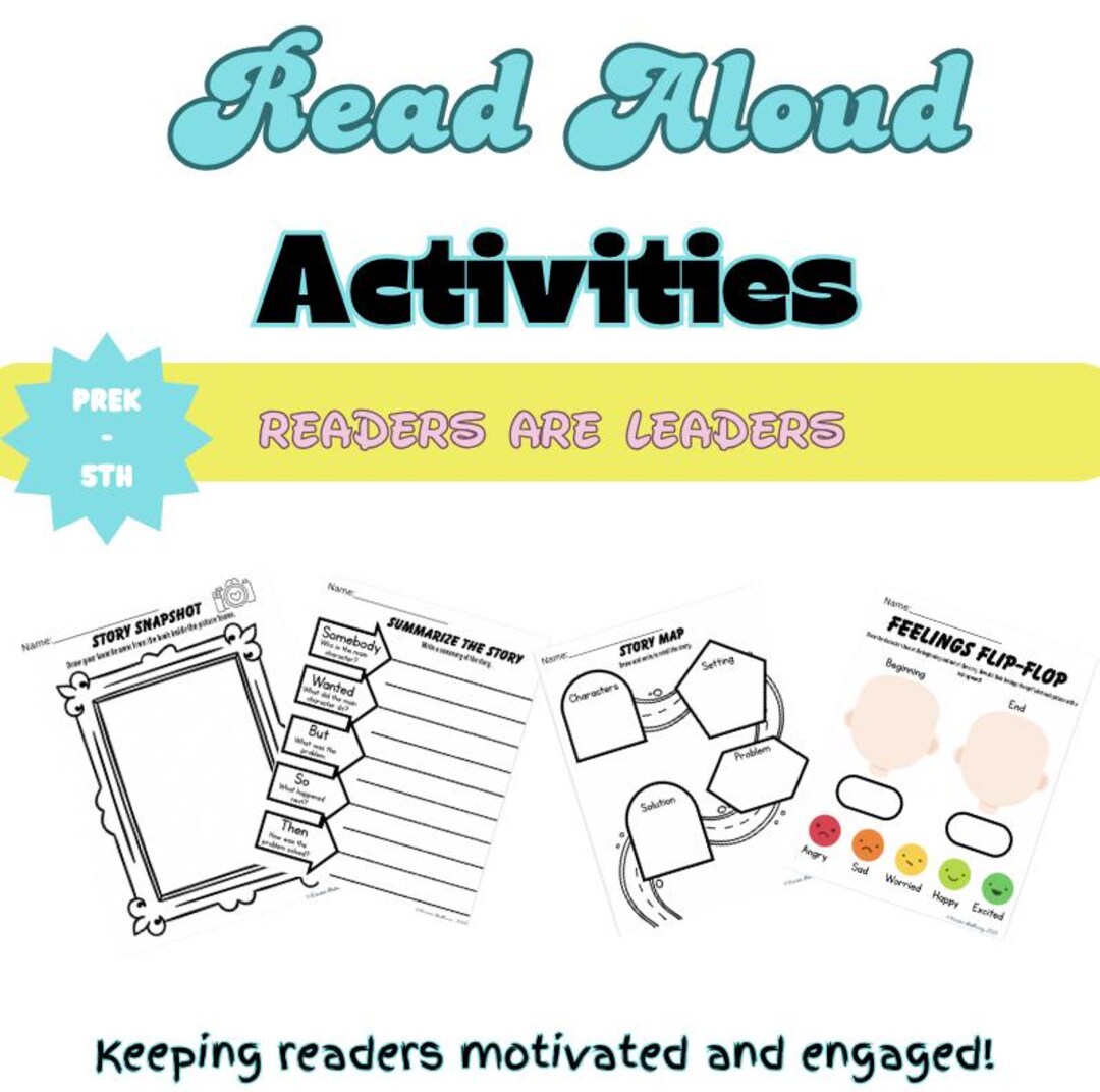 Read Aloud Companion Activities for Grades Prek–5 - Etsy