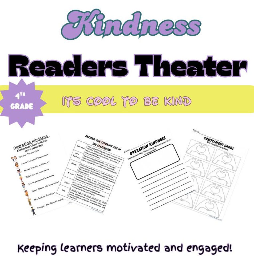 Operation Kindness! A 4th Grade Reader’s Theater With Activities - Etsy