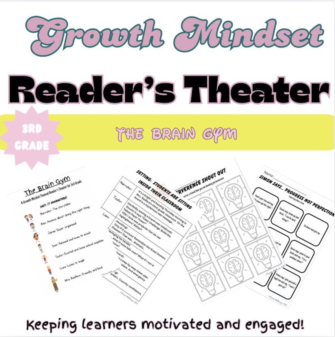 The Brain Gym! A 3rd Grade Growth Mindset Reader’s Theater and SEL ...