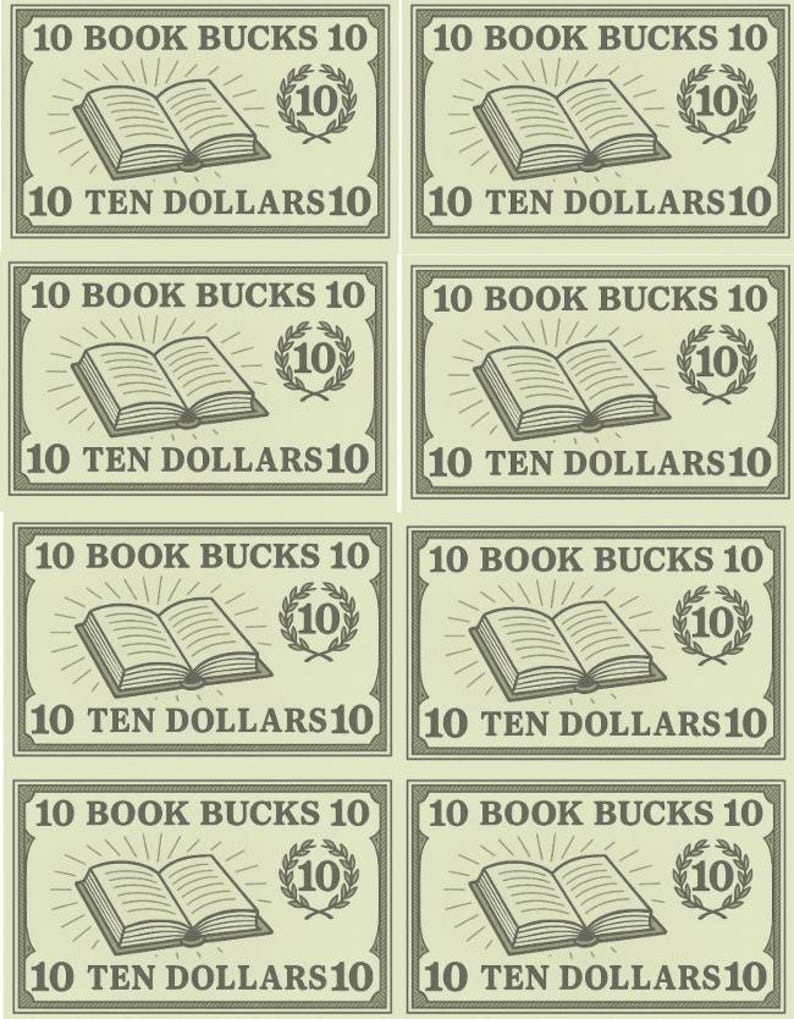 Book Bucks Reading Incentive | Printable Reading Rewards for Kids - Etsy