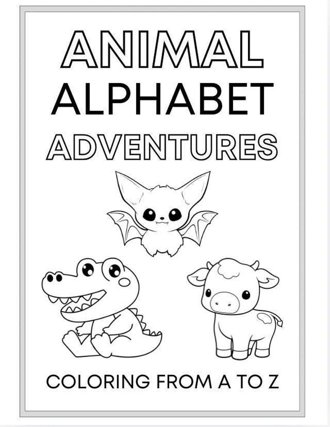 Animal Alphabet Adventures: Coloring From A to Z - Etsy