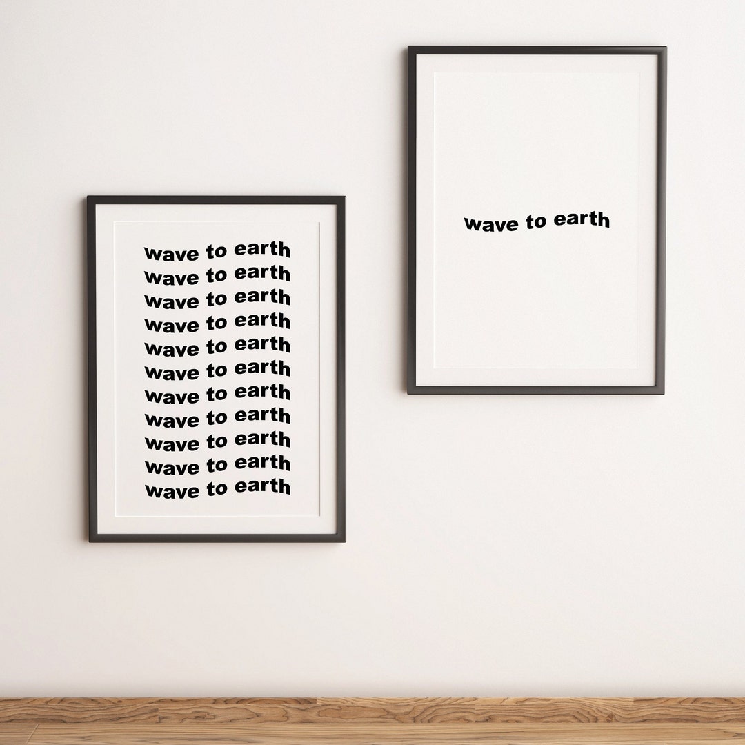 Set of 2 Wave to Earth Digital Poster Prints, K-pop K-indie Instant ...