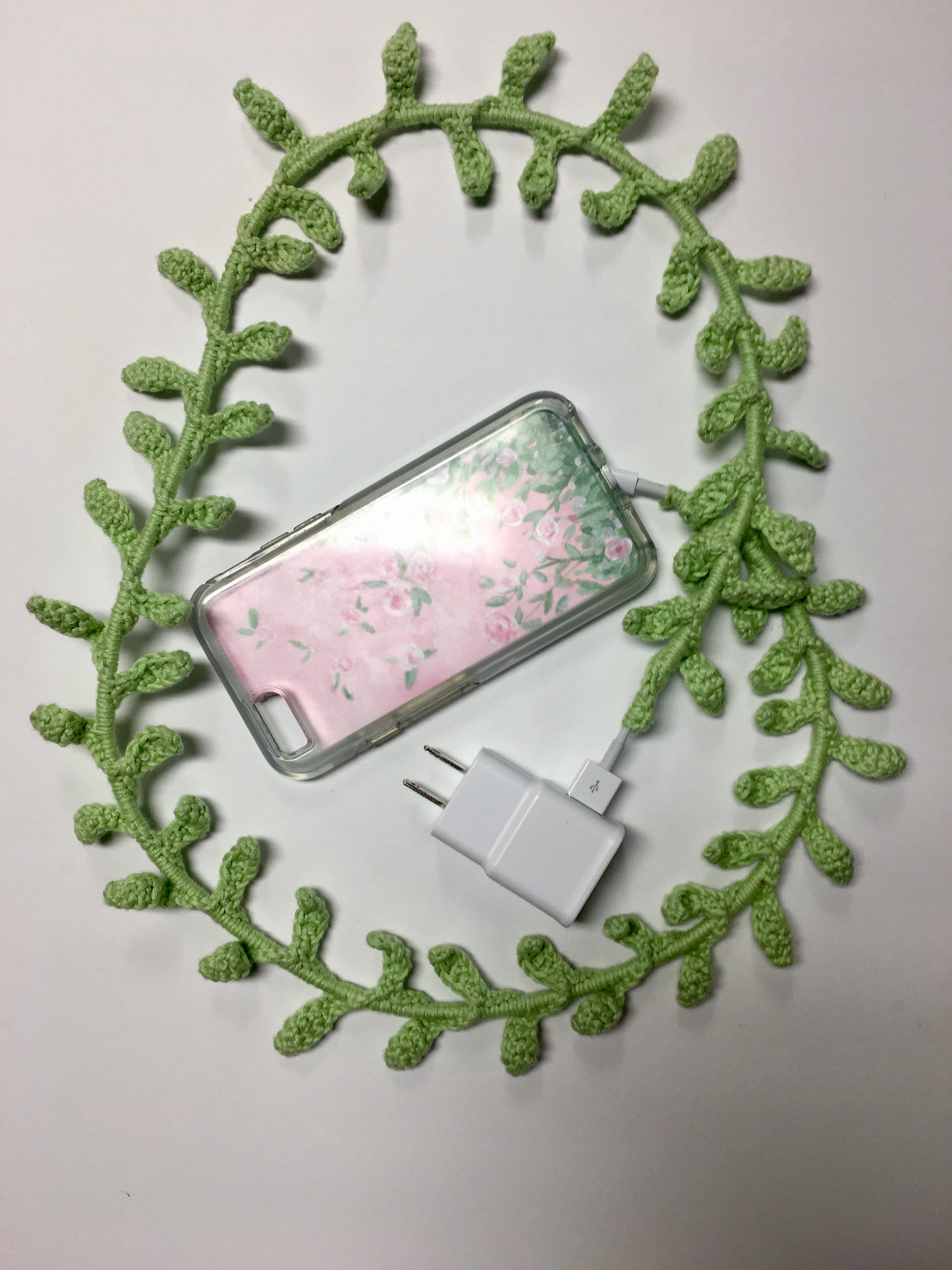 Crochet Vine Phone Charger PATTERN - Etsy