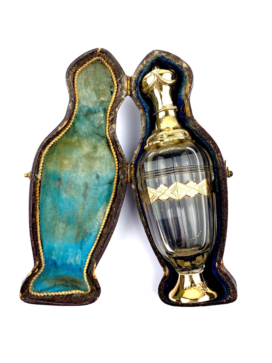 Fine Dutch Perfume Bottle 18k Gold Detailing Original Case - Etsy