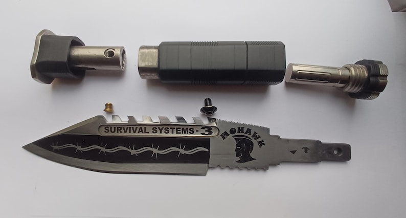 SURVIVAL Knife "mohawk" - Etsy