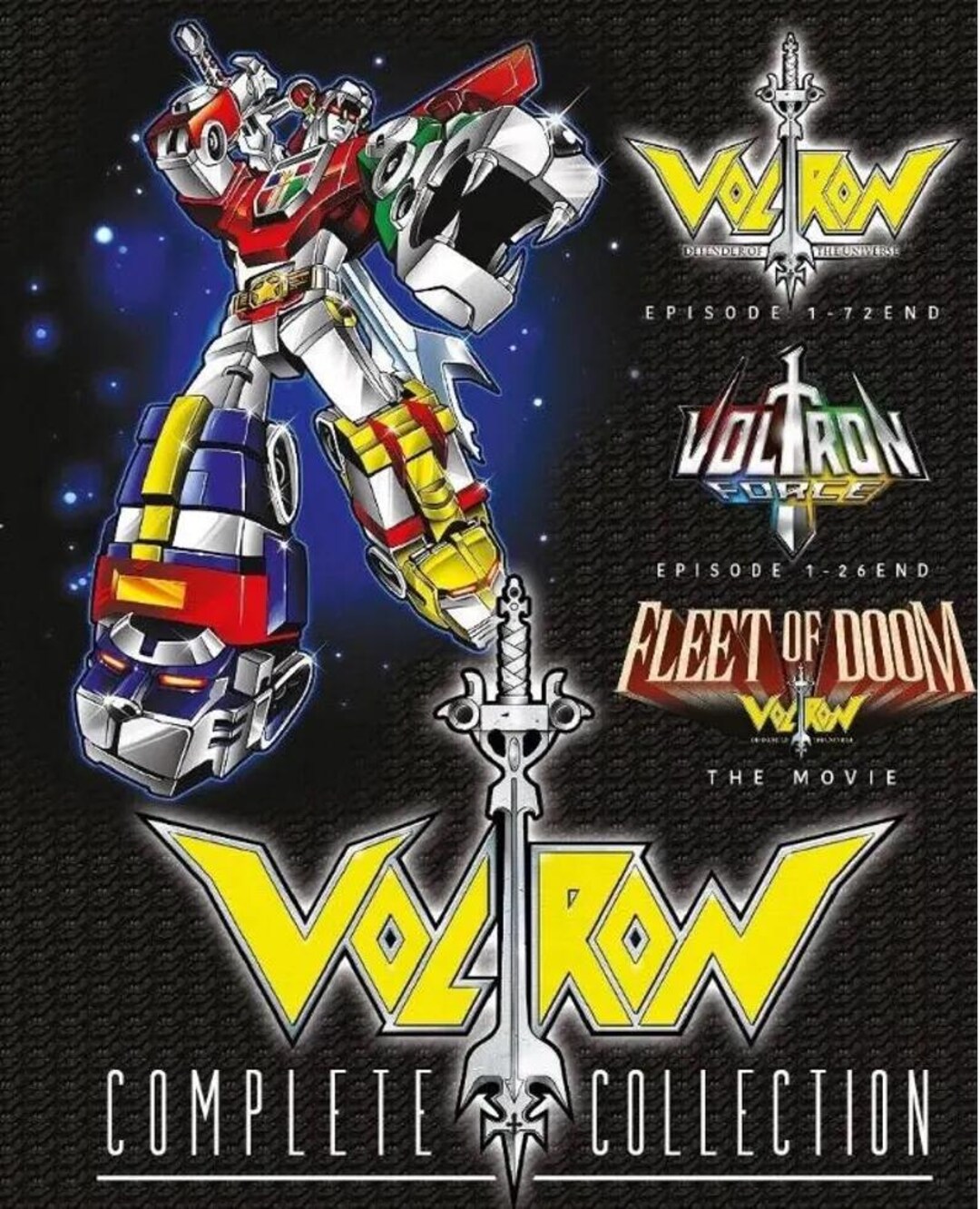 DVD Anime Voltron Complete Collection Vol.1-98 End + Movie English ...