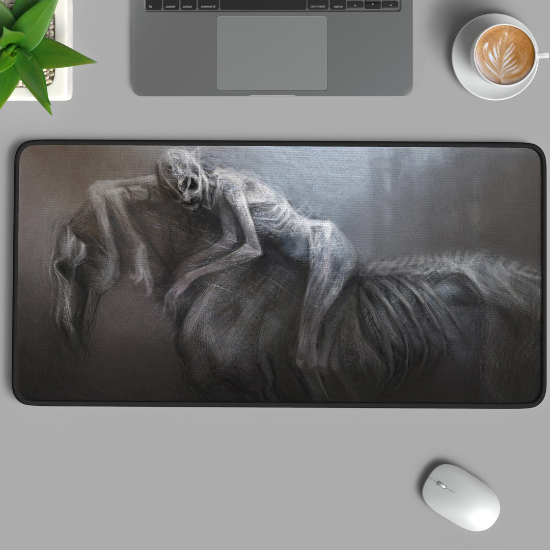 Skeleton Art Desk Mat, Horror Desk Mat, Dark Desk Mat, Gory Desk Mat ...
