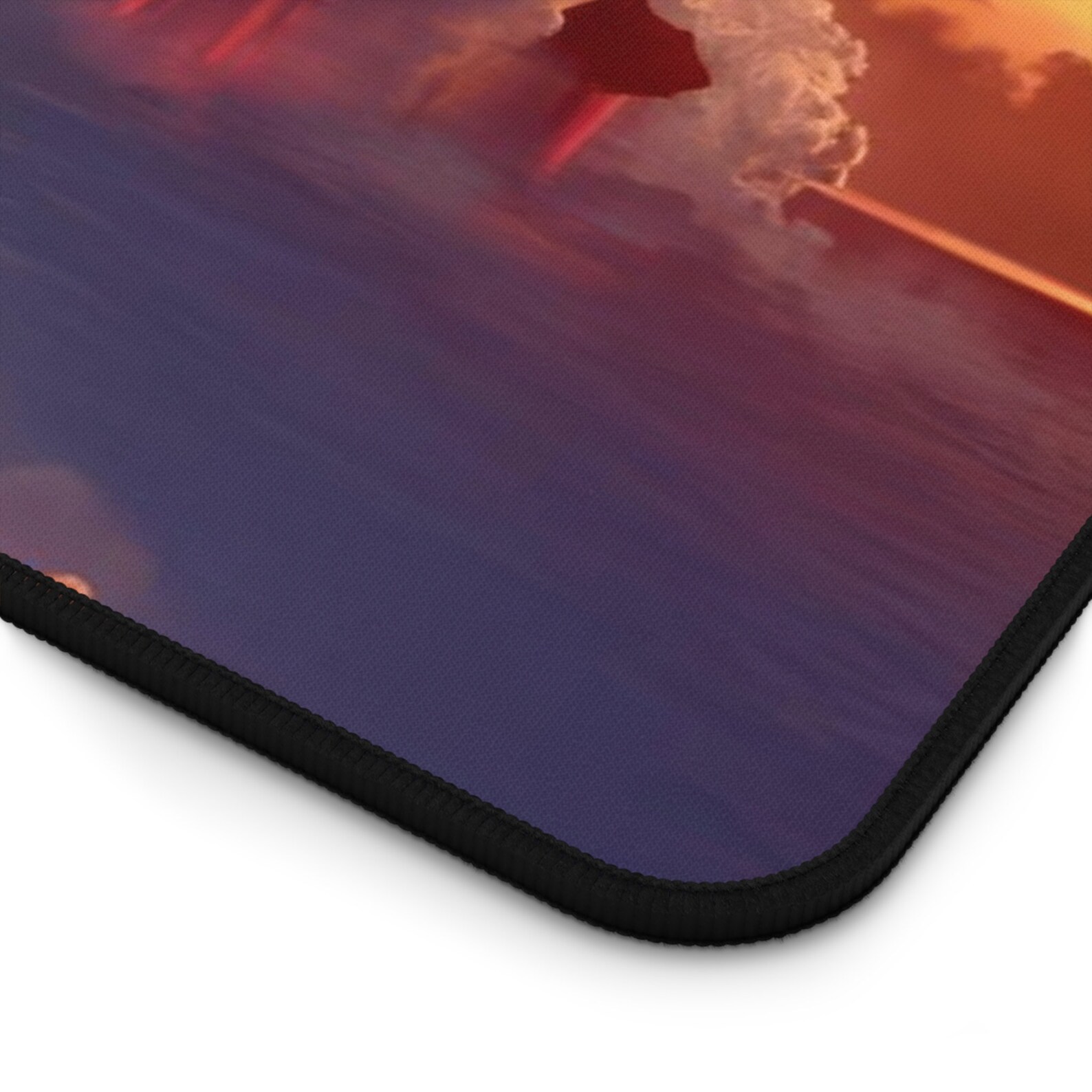 Sakura and Volcano Sunset Desk Mat, Desk Mat Aesthetic, Sakura Desk Mat ...