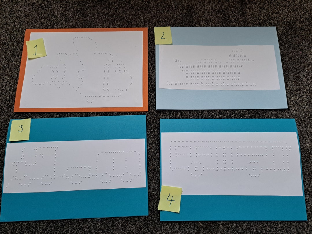 Greeting Cards Made From Braille Designs - Etsy