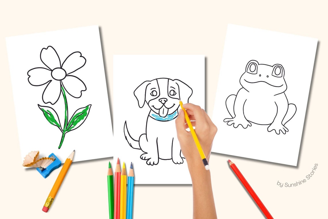 Printable Coloring Pages - Etsy