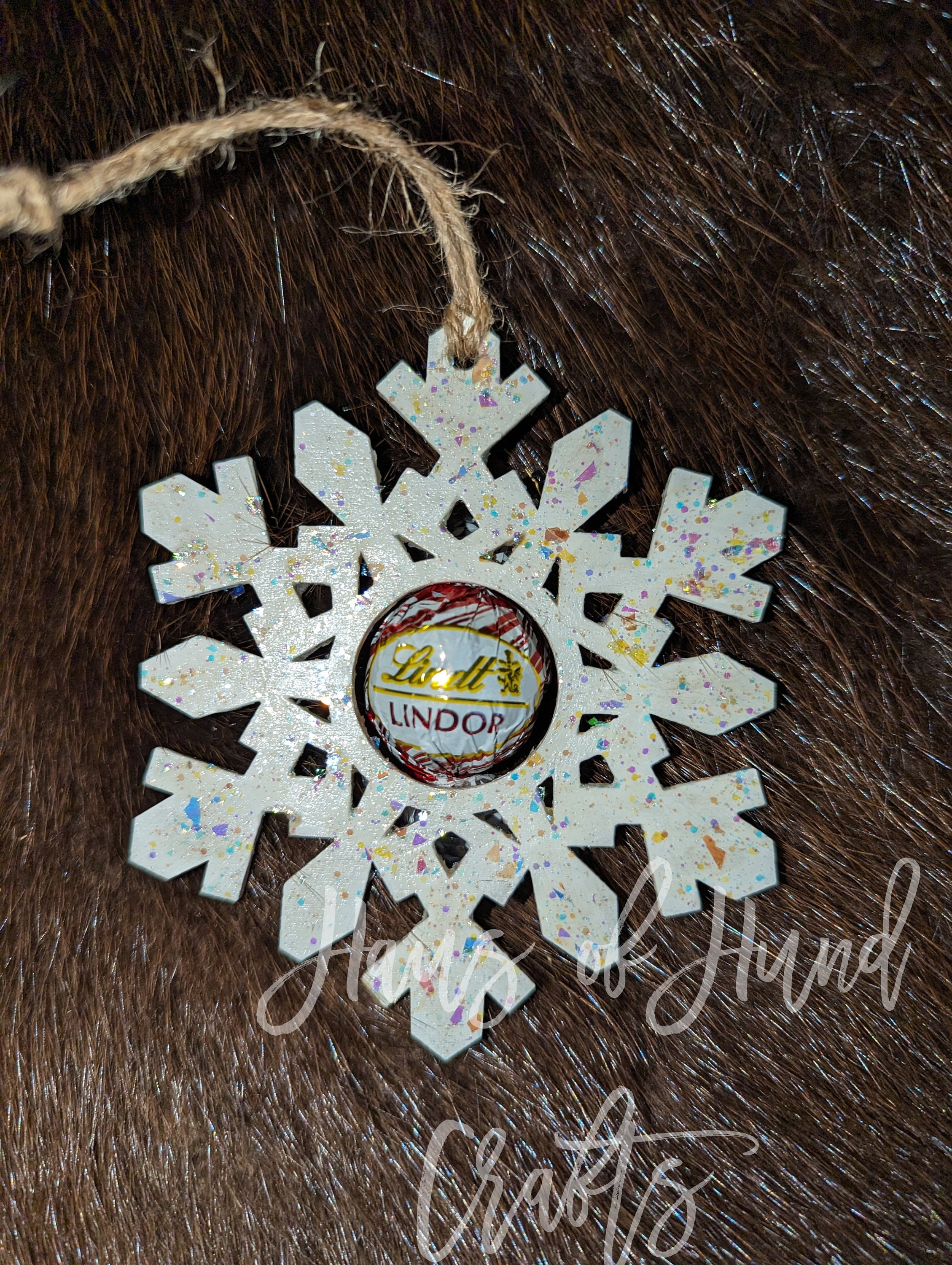Lindor Chocolate Snowflake Ornament - Etsy