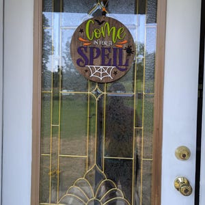 Halloween "come in for a Spell" Door Hanger - Etsy