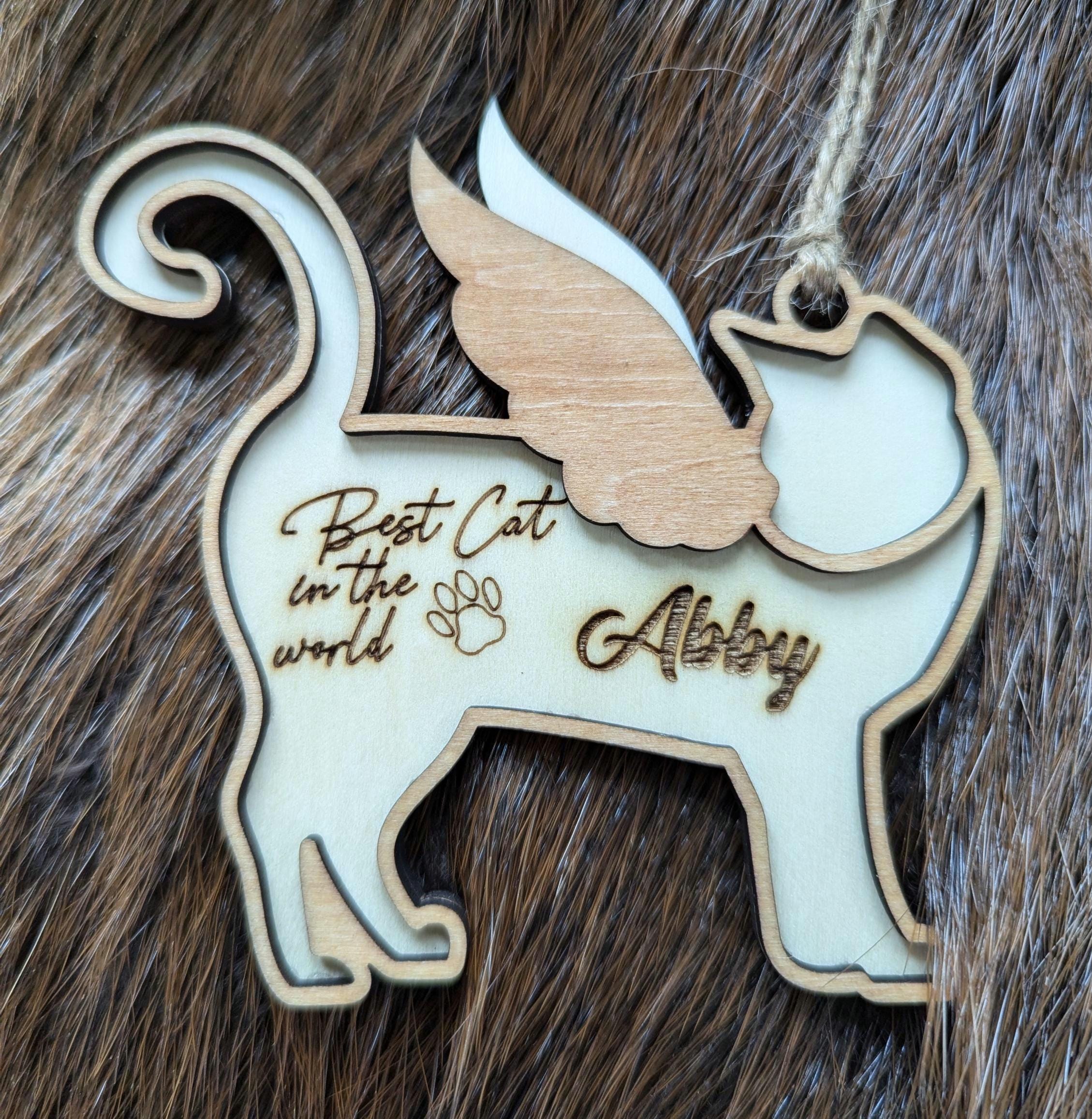 Personalized Cat Memorial Ornament/keepsake - Etsy