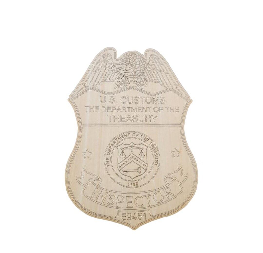 US Customs Service Badge - Etsy