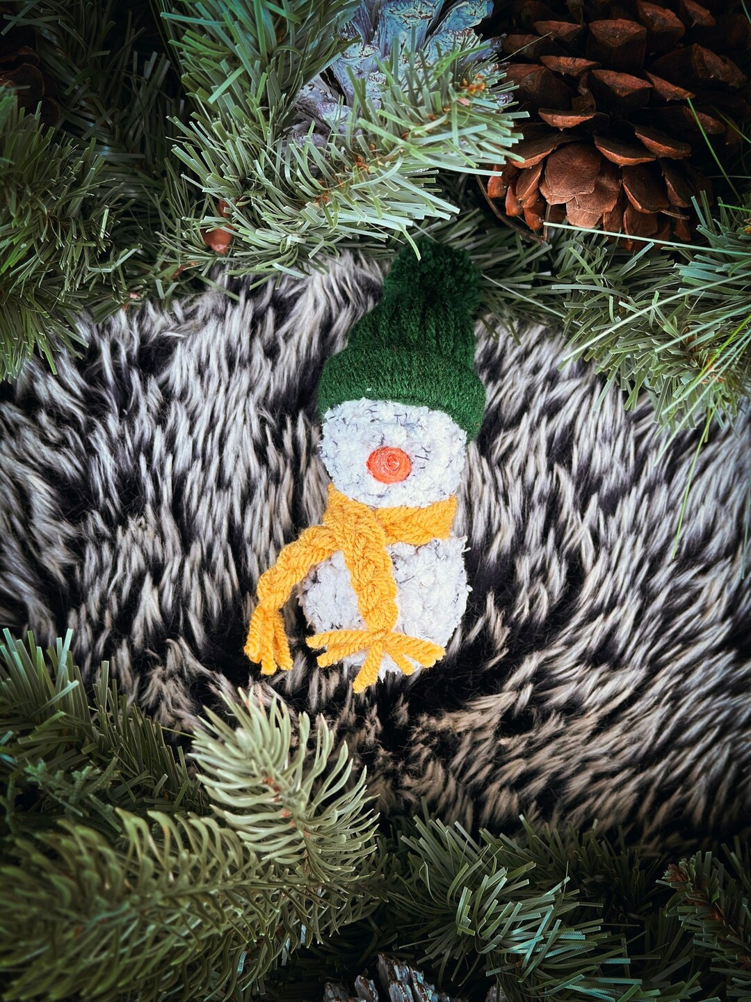 Snowman Ornament | Munch - Etsy