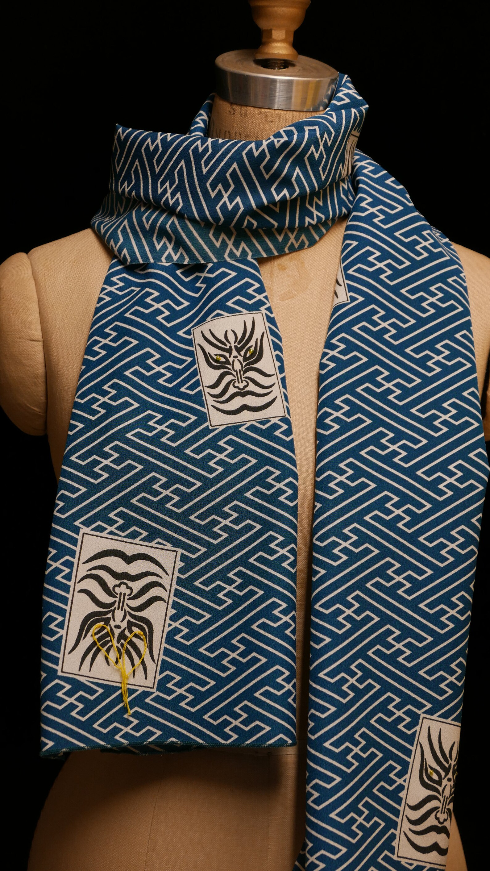 Silk Scarf: Kabuki Maze - Etsy